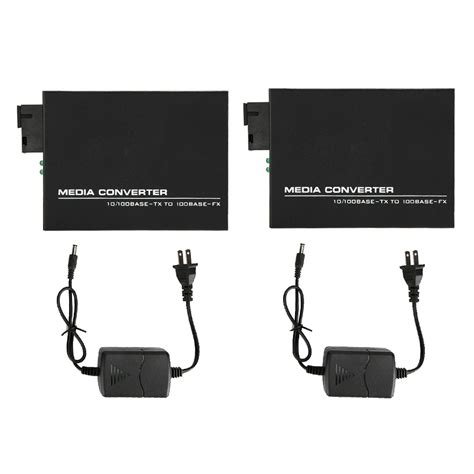 Transceptor De Fibra óptica Ethernet De 100m Convertidor De Medios De