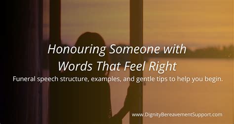 How To Write A Funeral Speech Structure Tips And Examples — Dignity