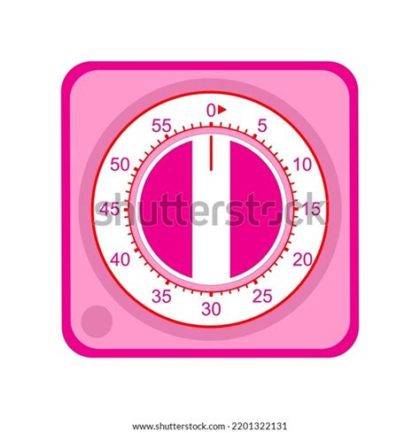 Kitchen Timer Vector Illustration Kitchen Timer Stock Vector Royalty