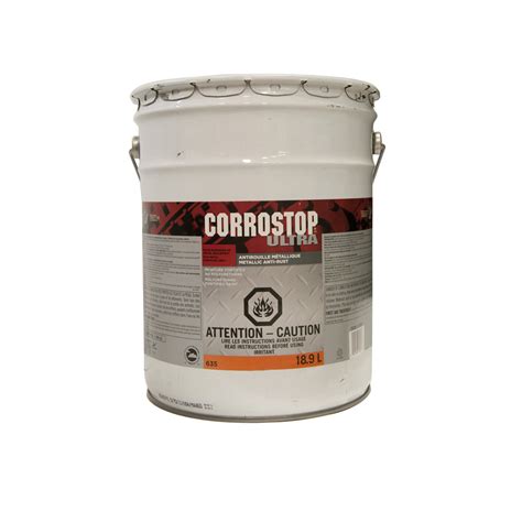 Peinture Antirouille Et émail Plastique Corrostop Couleur Noir