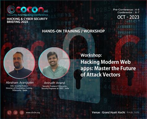 C0c0n 2023 On Linkedin Cybersecurity Hacking Conference Kerala Cybercrime Workshop…