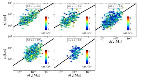 The Stellar Mass Size Relation For The Alhambra Prs Galaxies At