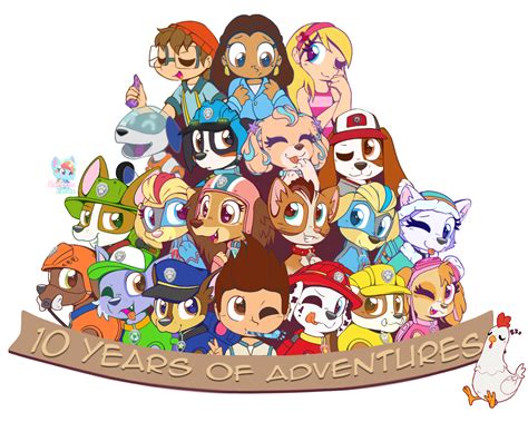 10 Years Of Paw Patrol By Rainbow Eevee — Weasyl