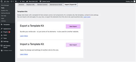 Step 3 Import Elementor Pro Kit Template Support