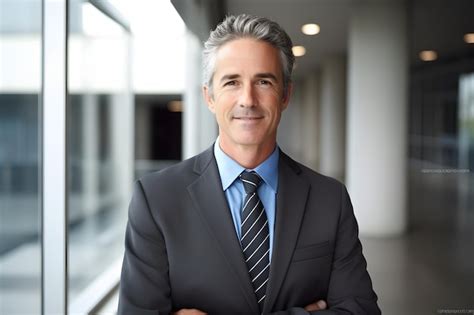 Premium Ai Image Arafed Man In A Suit And Tie Standing In Front Of A