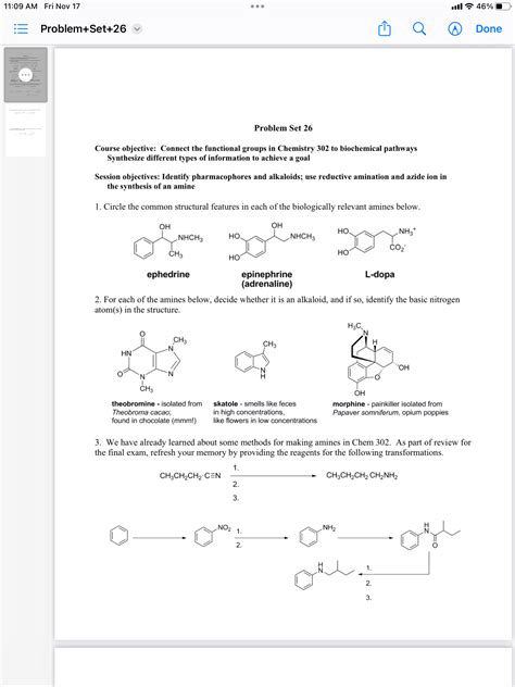 Solved Course Objective Connect The Functional Groups In Chegg Com