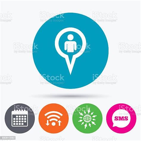 Map Pointer User Sign Icon Marker Symbol Stock Illustration Download