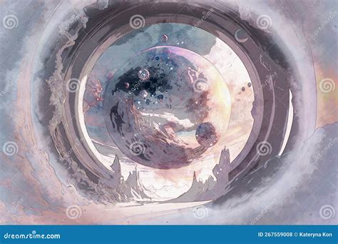 Interdimensional Travel And Parallel Universes Illustration Stock