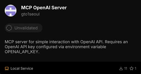 Mcp Openai Server Mcp Servers · Lobehub