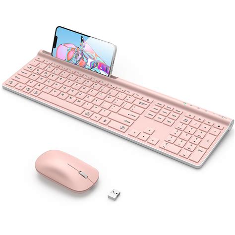 Wireless Keyboard And Mouse Combo Chesona Bluetooth Rechargeable Full Size Multi Device