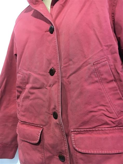 Vintage Ll Bean Pink Adirondack Barn Coat Jacket Wome Gem
