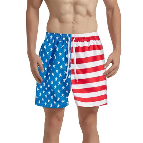 Himmake Bathing Suits For Men Printed Swimtrunks Mens Big Mens Shorts