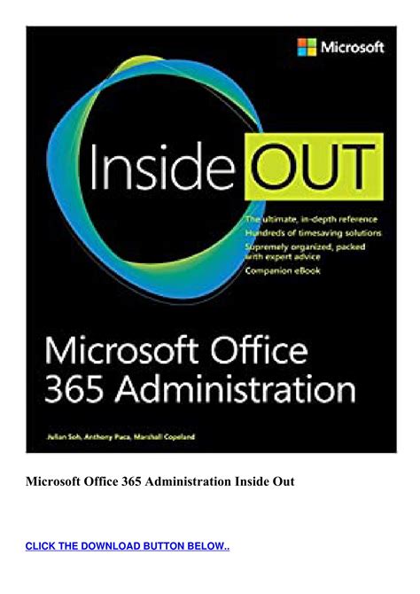 Ppt Download Microsoft Office 365 Administration Inside Out