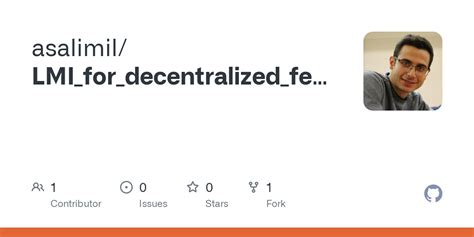 Github Asalimillmifordecentralizedfeedbackcontroller