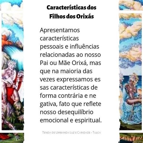 Características dos Filhos dos Orixás Baseball cards Cards Instagram