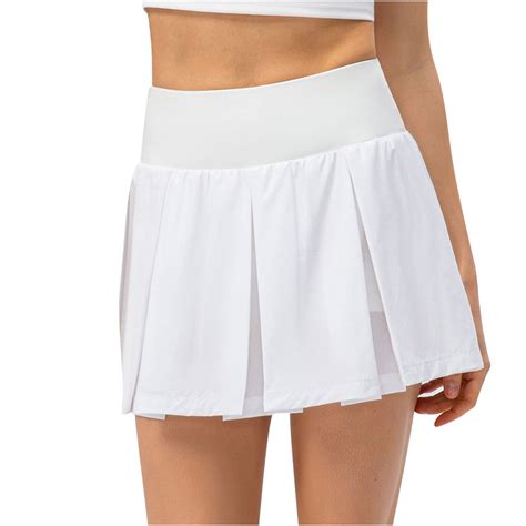 Samickarr Pleated Tennis Skirts For Women With Pockets High Waisted Athletic Workout Golf Skort