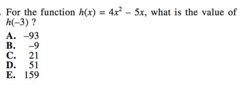 Algebra Functions On Act Math Lesson And Practice Questions