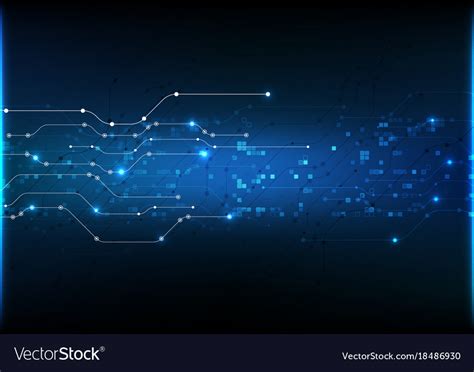 Abstract Background Technology Communication Data Vector Image