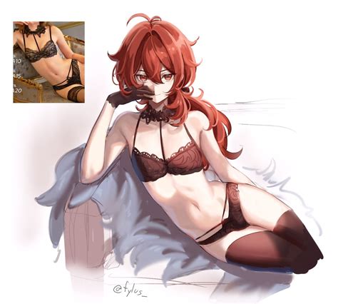 Diluc Genshin Impact Drawn By Fylus Danbooru Diluc Genshin Impact Drawn By Fylus Danbooru