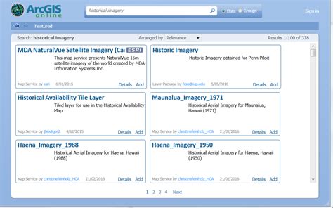 Arcgis Desktop Adding Historical Imagery On Basemap Geographic