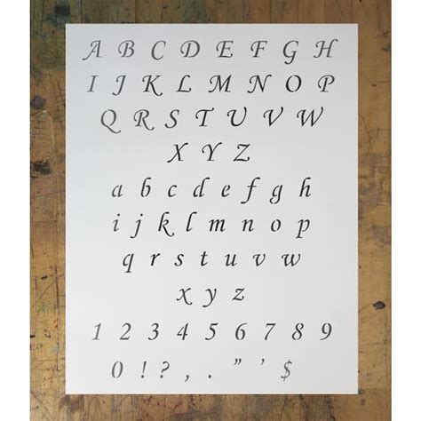 Cursive C Stencil