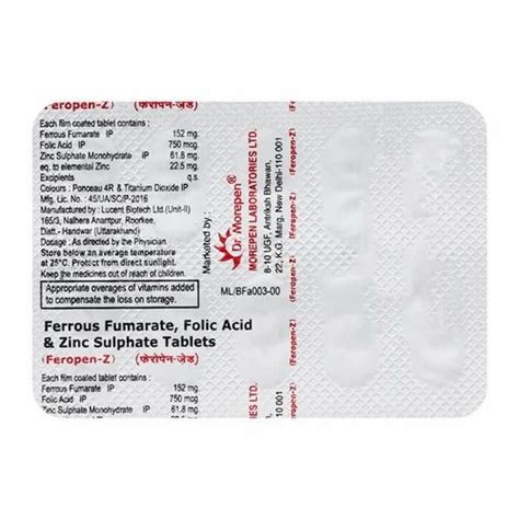 Feropen Z Tab 200 Mg At ₹ 220strip In Ghaziabad Id 2855861731433