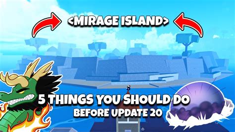 5 THINGS You NEED To Do Before Update 20 Blox Fruits YouTube