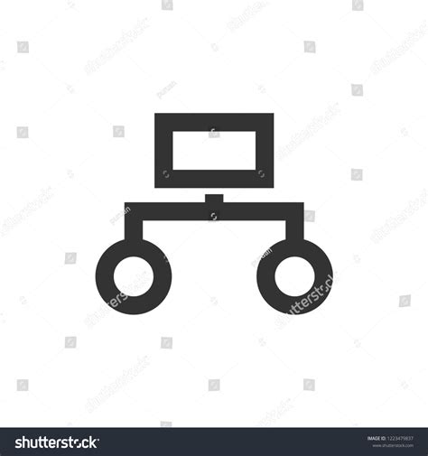 Hierarchy Icon Thick Outline Style Black Stock Vector Royalty Free 1223479837 Shutterstock