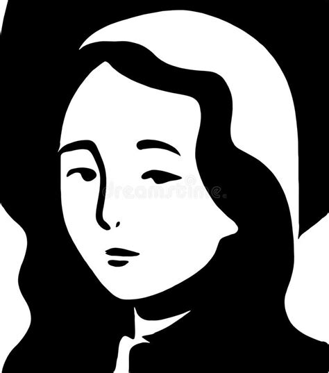 Silhouette Of A Woman Cartoon Stock Illustration Illustration Of