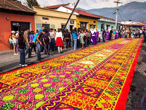 Easter In Guatemala Antiguas Alfombras Decorate The City For Semana