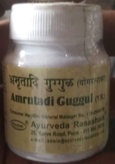 Buy Online 100 Original Amrutadi Guggul 60tab Ayurved Rasashala Only