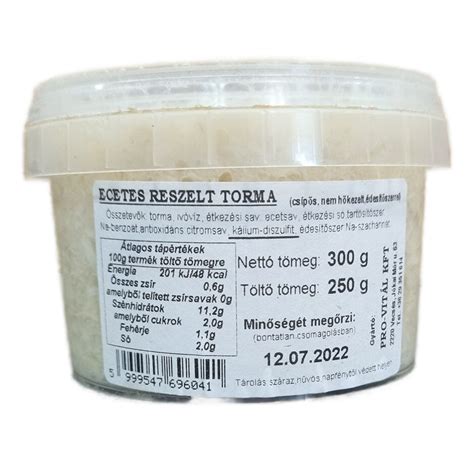 Reszelt Torma 300 G Avokado Bevásárlás