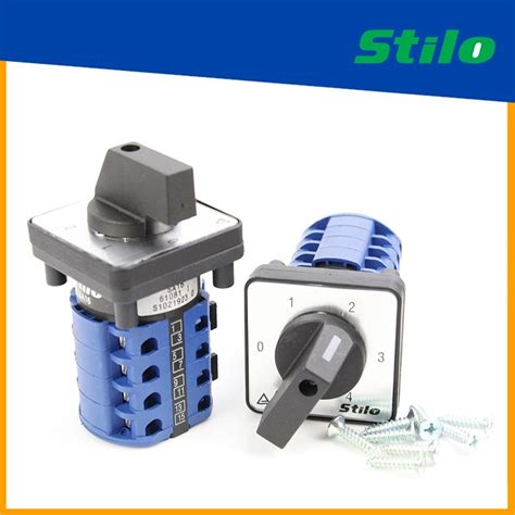 Stilo 0 1 2 3 4 16a 2 Pole Selector Switch Stilo Rotary Switch Stl