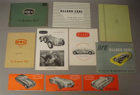 Bonhams Cars Seven Allard Sales Brochures