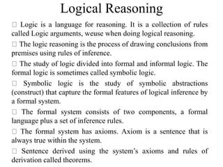 Symbolic Reasoning Under Uncertainty Pptx