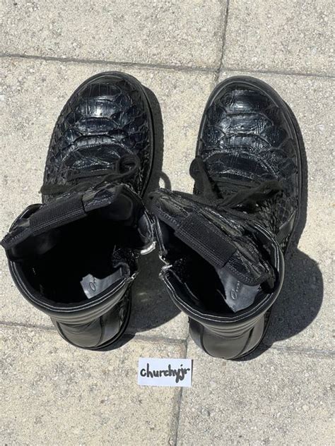 Rick Owens Rick Owens Black Python Geobasket Ss15 Faun Grailed