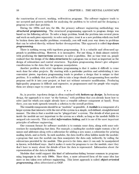 Note Introduction To Java Chapter The Miental Landscape Thie