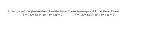 Solved 6 Let Ab And C Be Given Constants Show That The