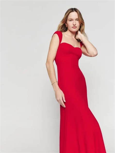 Reformation Bryson Dress Cherry Editorialist