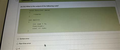 Solved 63b ﻿what Is The Output Of The Following