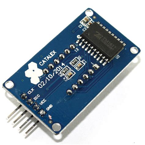 Tm1637 Tela Led De 4 Dígitos Tubo Branco Decimal 7 Segmentos De