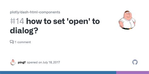 How To Set Open To Dialog · Issue 14 · Plotlydash Html Components