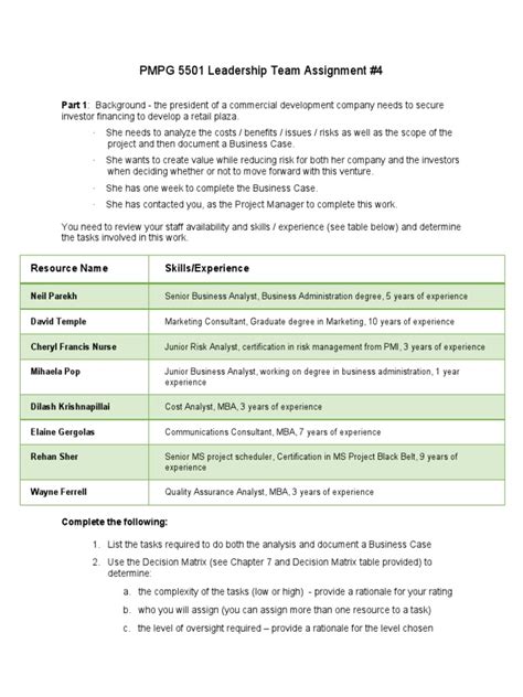 4 Assignment Description Ch 7 8 Pdf Financial Analyst Risk