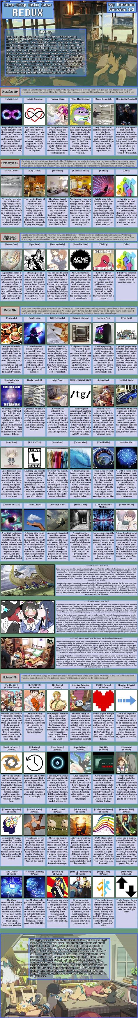 Time Stop Chill Zone Redux By Rosanon R Makeyourchoice