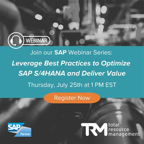 Total Resource Management On Linkedin Sap S4hana Trm Idcon Maintenanceoptimization