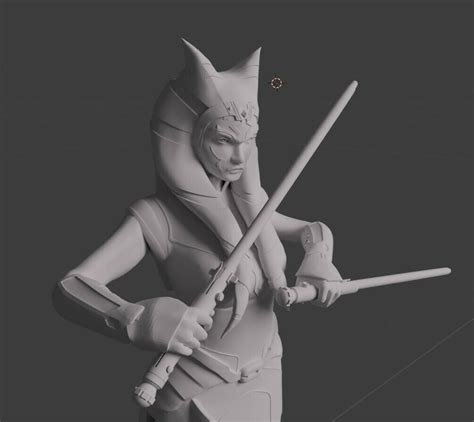 Stl File Ahsoke Tano Star Wars ⭐・3d Printing Template To Download・cults