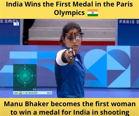 Toheed Khan On Linkedin India Wins The First Medal In Paris Olympics 22 Year Old Manu Bhaker…