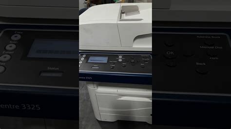 Xerox WorkCentre 3325 Printing - YouTube