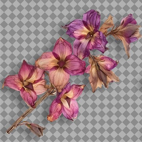 Dendrobium Type Of Herb Dendrobium Nobile Form Of Herb Dried Isolated