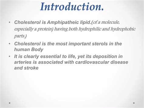 Biosynthesis Of Cholesterol Pptx